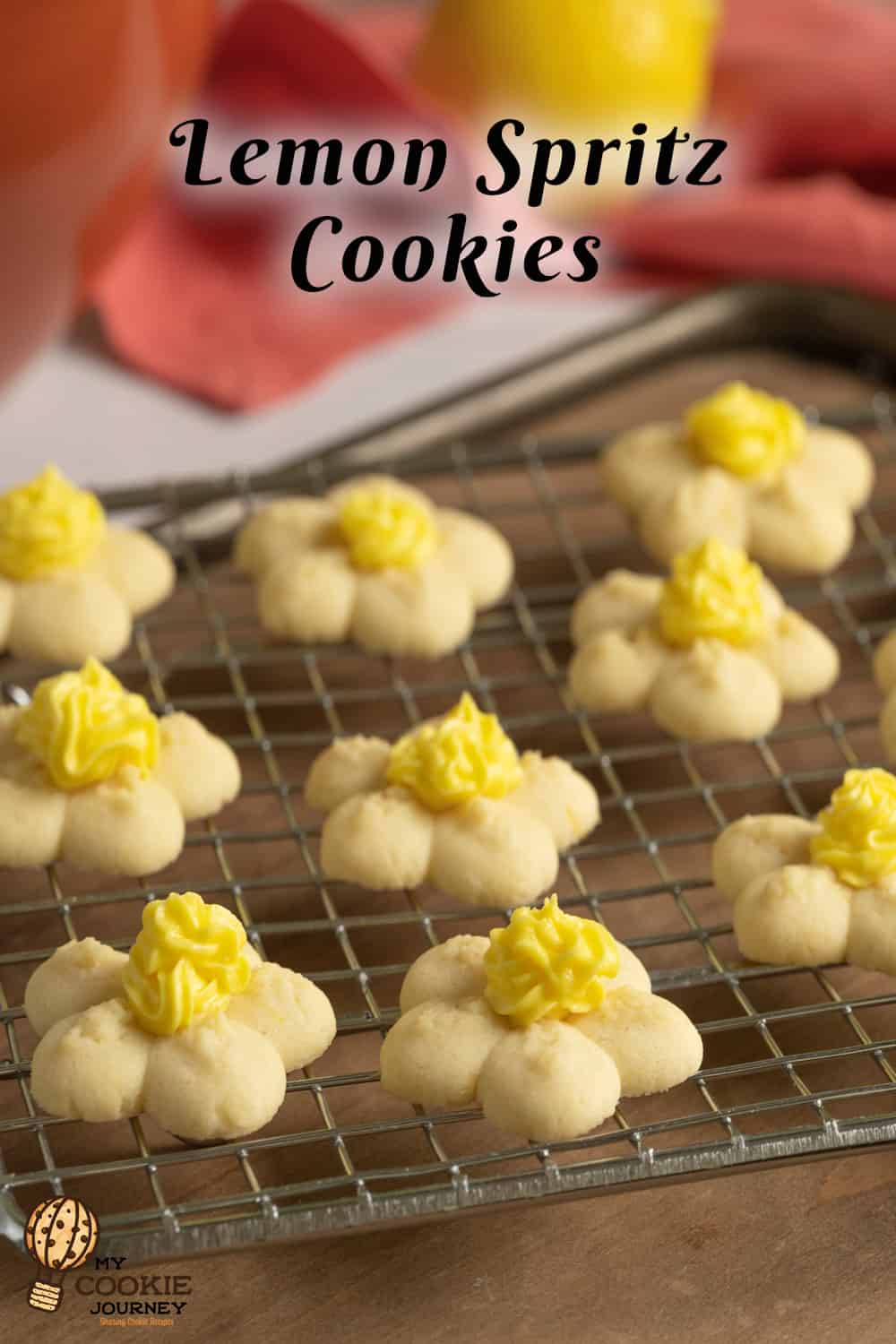Lemon Spritz Cookies - My Cookie Journey