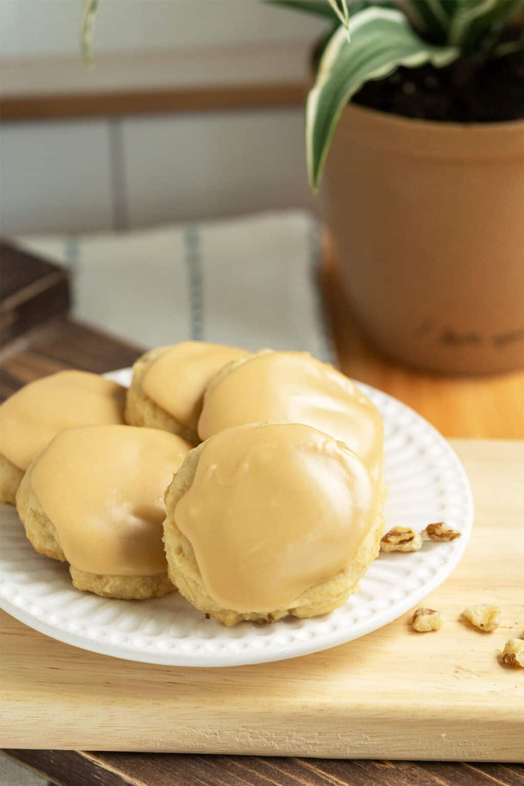 Black Walnut Maple Cookies with Brown Sugar Icing - My Cookie Journey