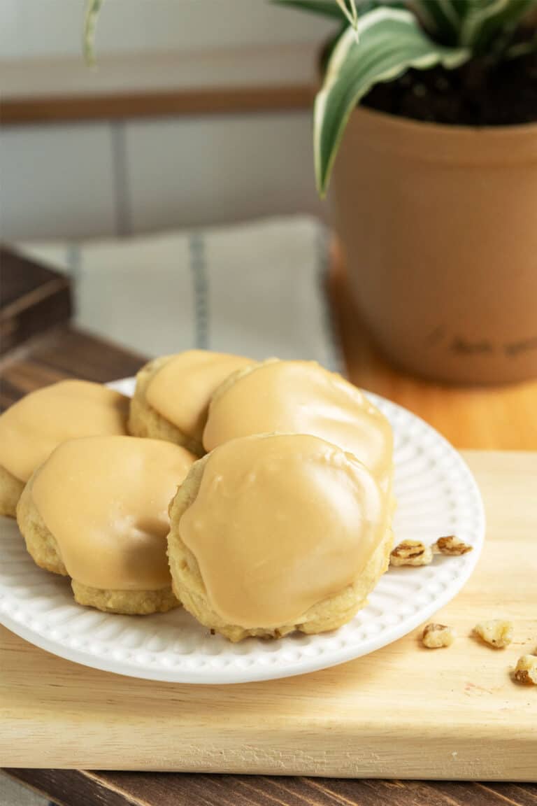 Black Walnut Maple Cookies with Brown Sugar Icing - My Cookie Journey