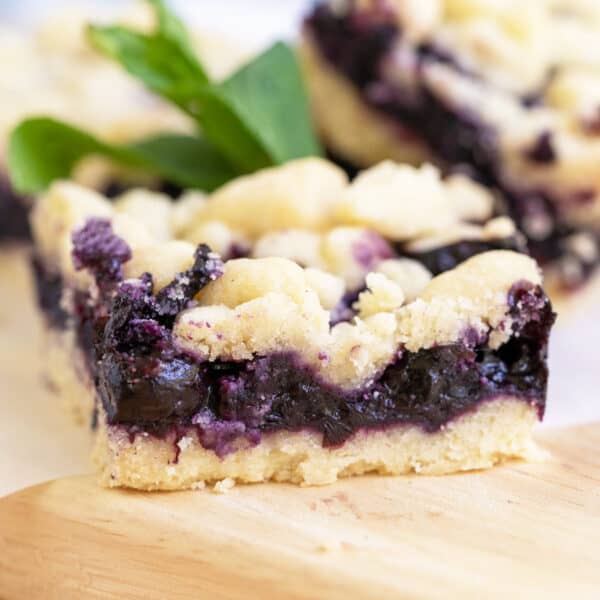 Lemon Blueberry Bars with Buttery Shortbread Crust