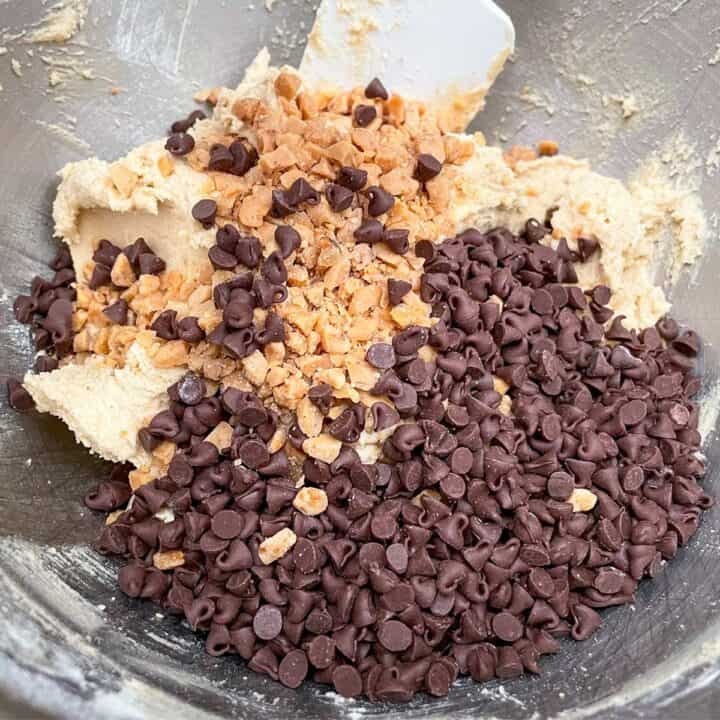 Chocolate English Toffee Bit Cookies - My Cookie Journey