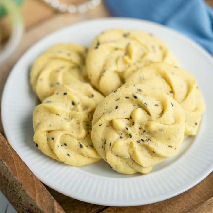 Black Sesame Butter Cookies - My Cookie Journey