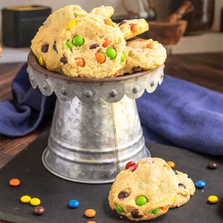 Peanut Butter M&M Cookies - My Cookie Journey